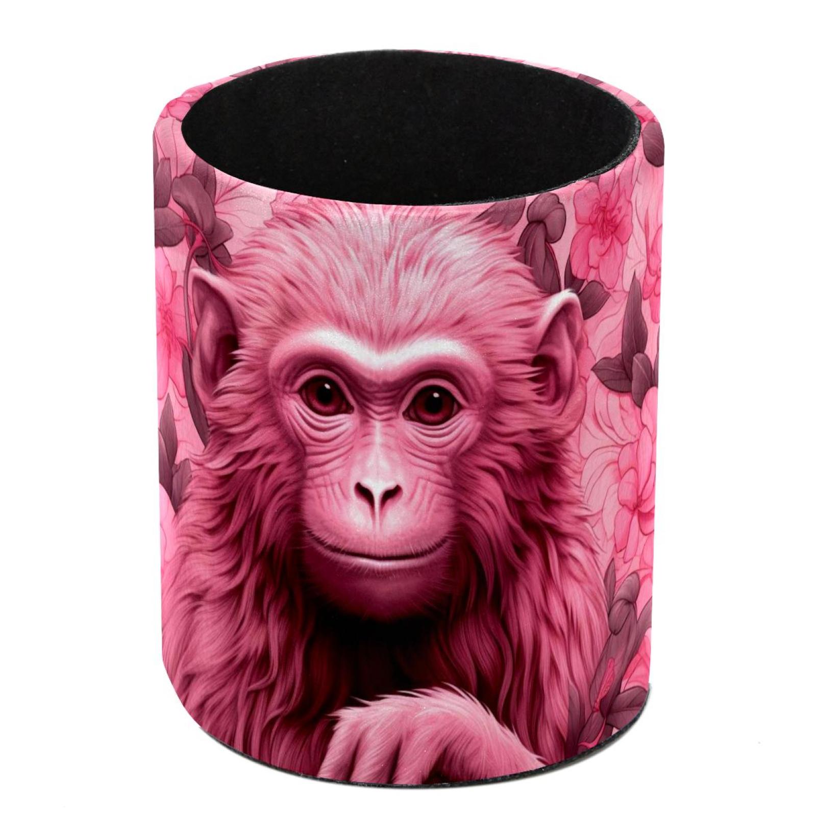 Pink Monkey Orangutan Pen Pencil Holder for Desk,Desk Pen Holder ...