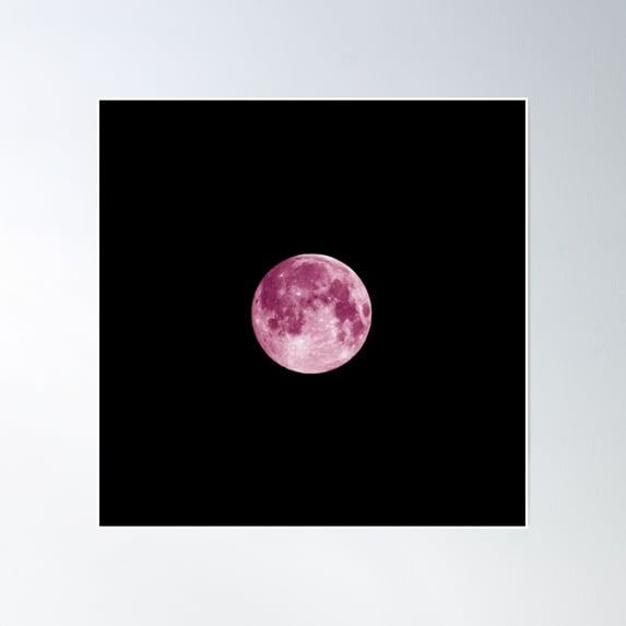 Pink Moon Poster Wall Art, Modern Wall Decor, 24x24 UNFRAMED - Walmart.com