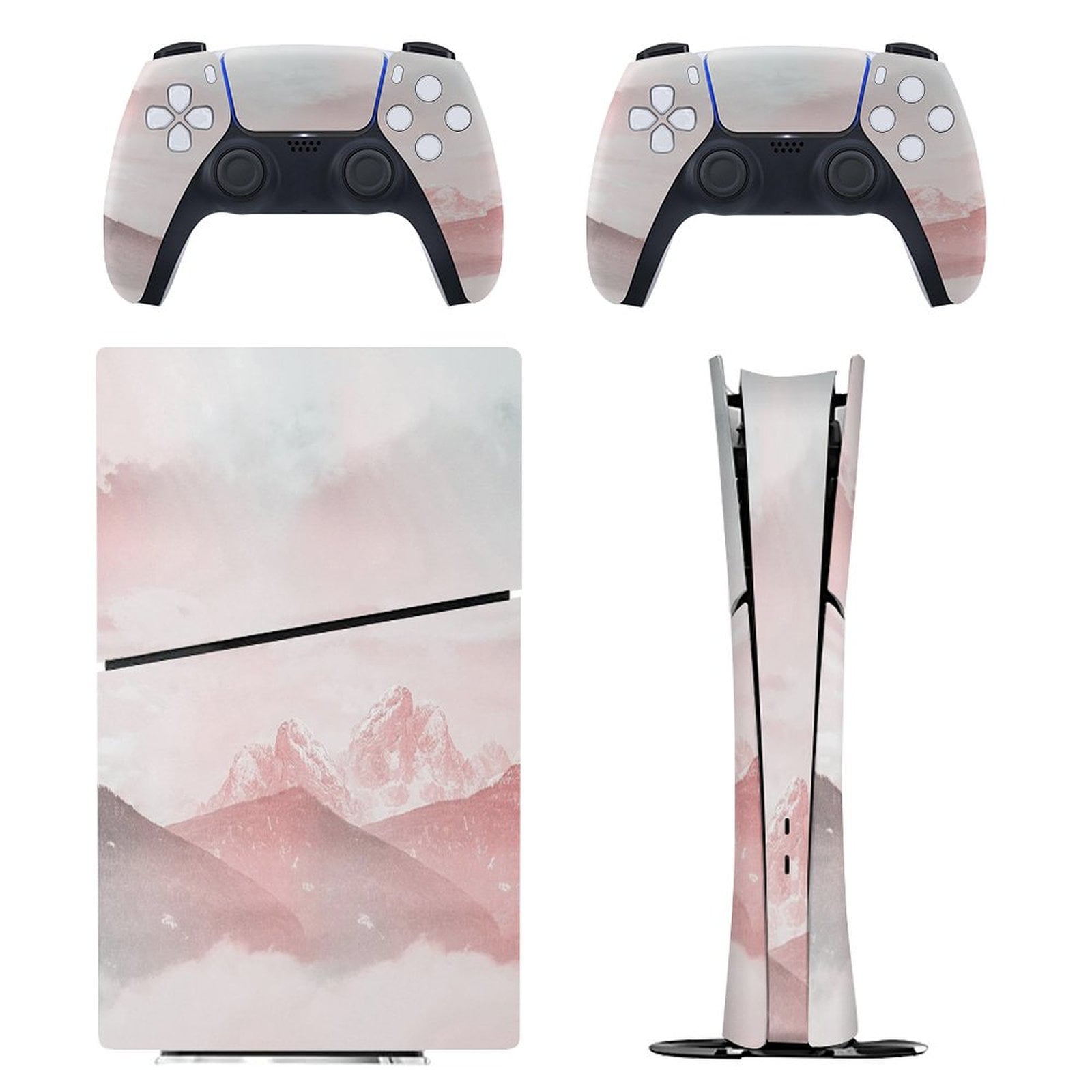 Pink Mountain Dreamy Clouds PS5/PS5 Pro/PS5 Slim Digital Disc Skin ...