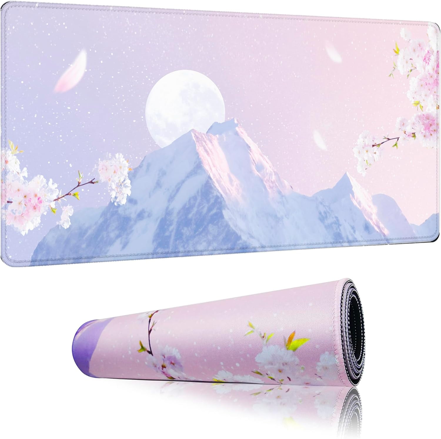 Pink Mouse Pad Large XXL Mousepad 35.4" x 15.7" Extended Gaming Desk ...