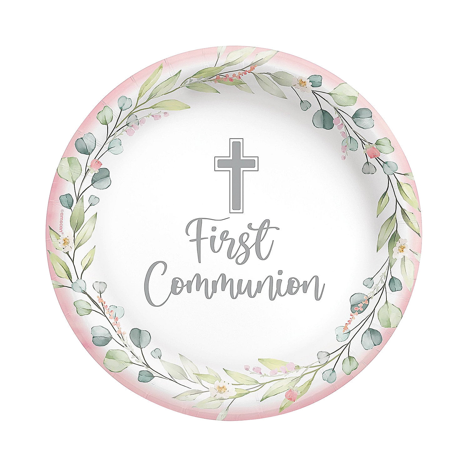 Pink My First Communion Party Paper Dinner Plates - 20 Ct. - Walmart.com