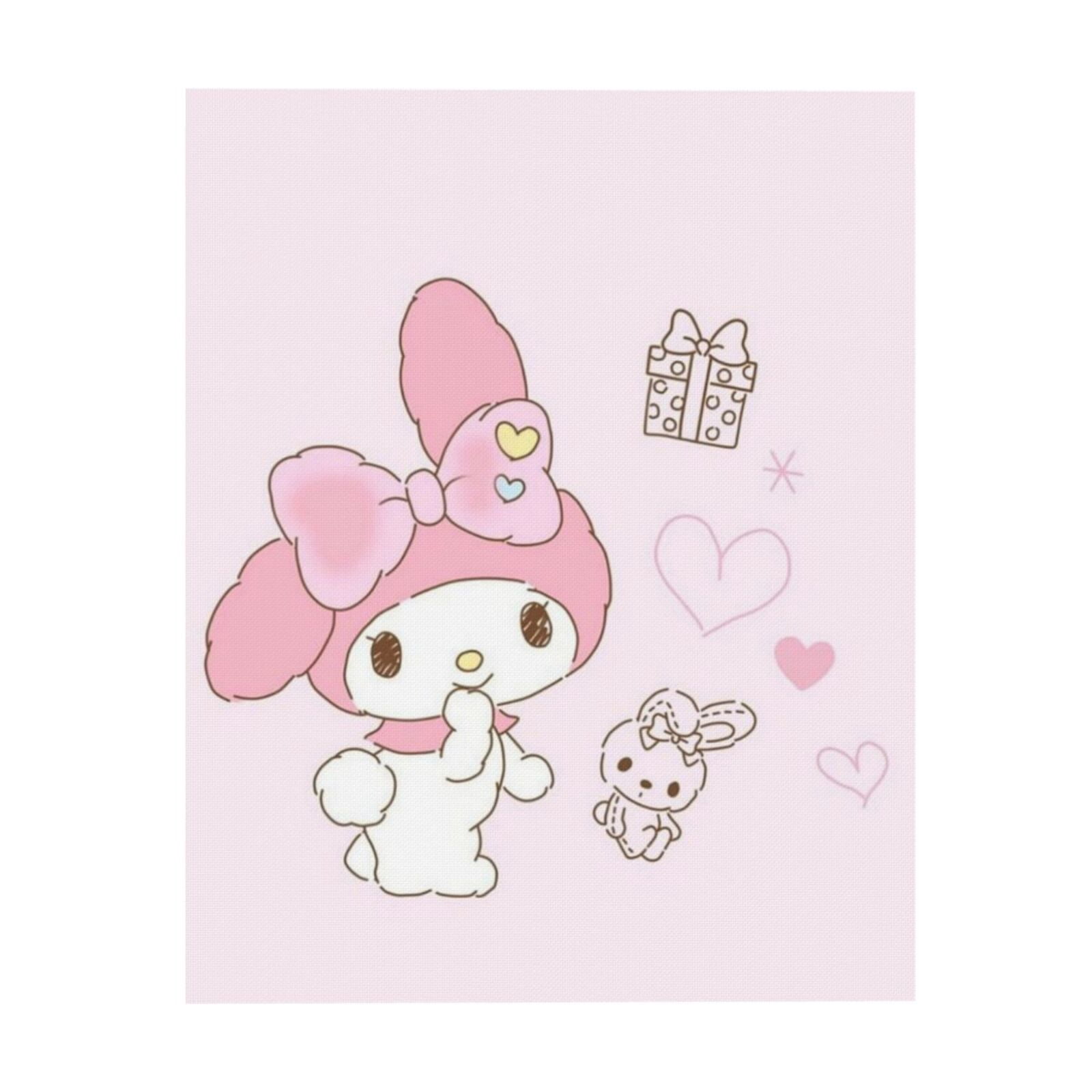 Pink My Melody Canvas Decorative Poster Art Picture Painting Gift ...