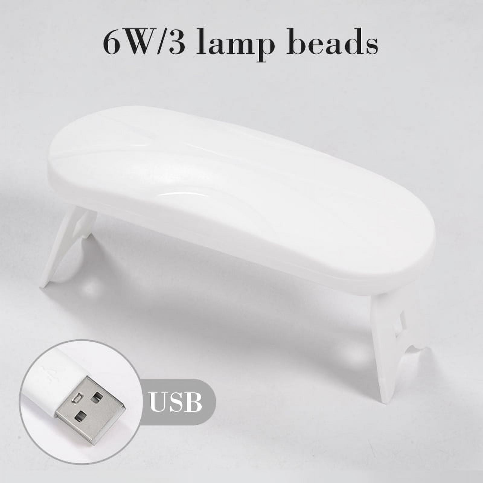 Pink Nail Dryer MINI 6W USB UV LED Lamp Nail Art Manicure Tools Pink ...