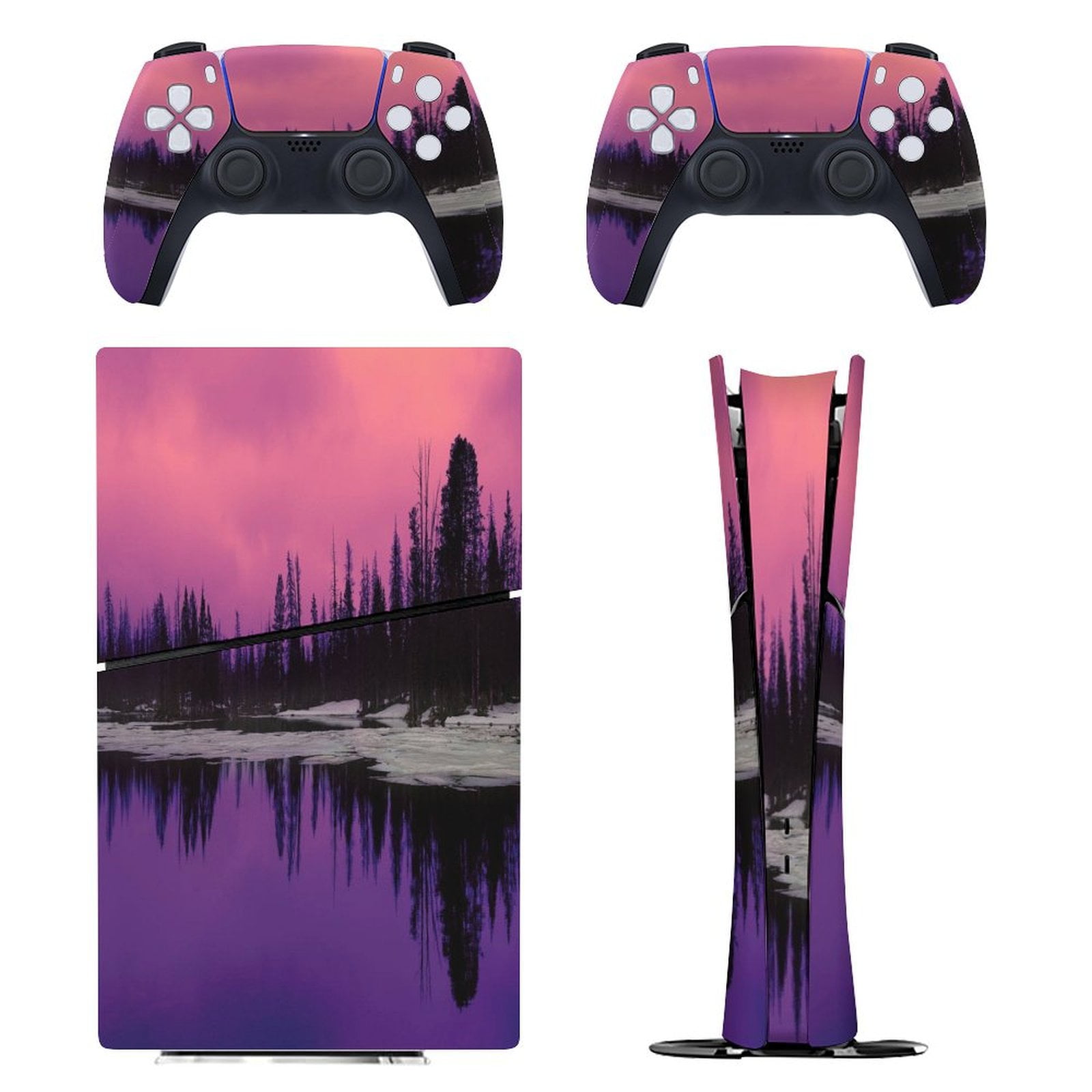 Pink, Nature, Scenery PS5/PS5 Slim Digital Disc Skin Sticker For ...