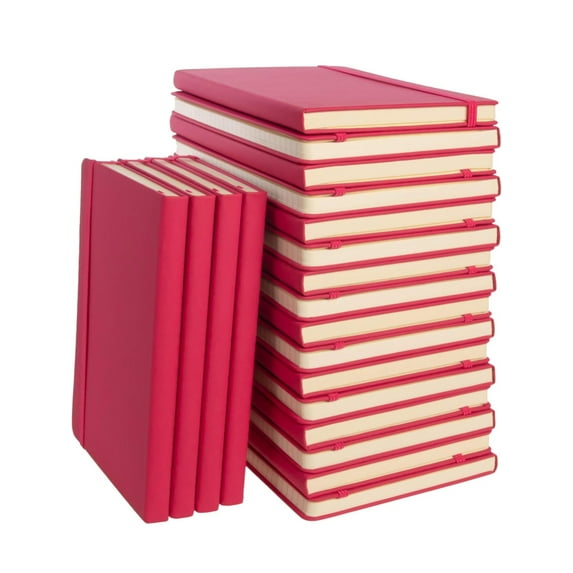 Pink Notebooks 15-Count Pack – Wide Ruled, Durable Covers, 70 Sheets ...
