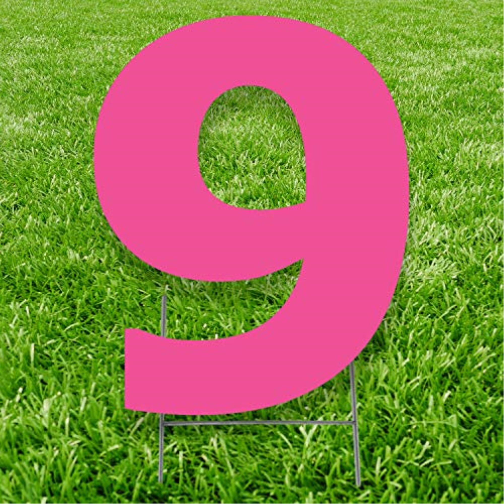 Pink Number 9 20 inches tall - Walmart.com