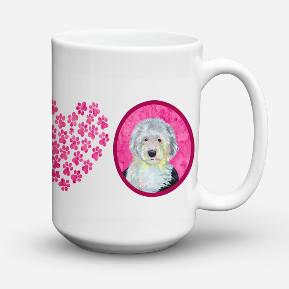 Pink Old English Sheepdog Coffee Mug 15 oz - Walmart.com
