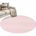 Pink Ombre Round Rug 3ft Washable Circle Entryway Rugs Non Slip ...