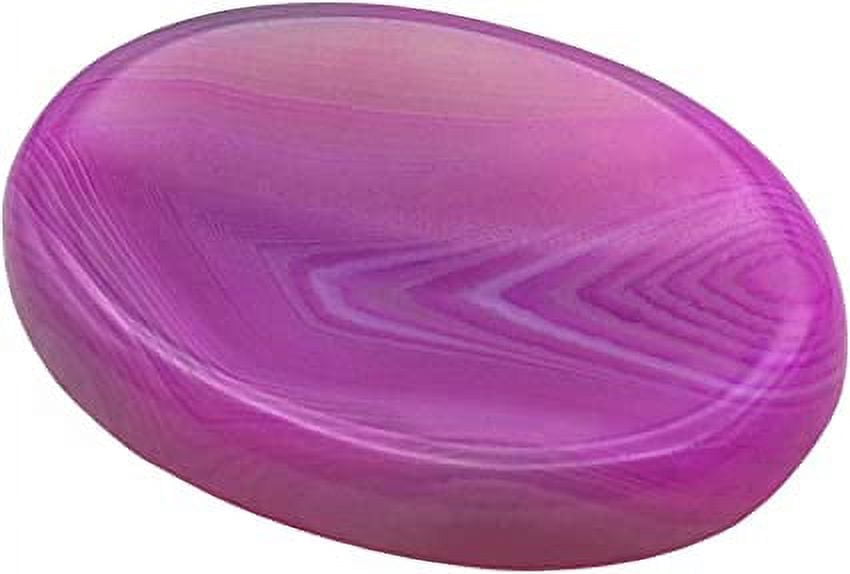 Pink Onyx Crystal Thumb Worry Stone for Anxiety - Walmart.com