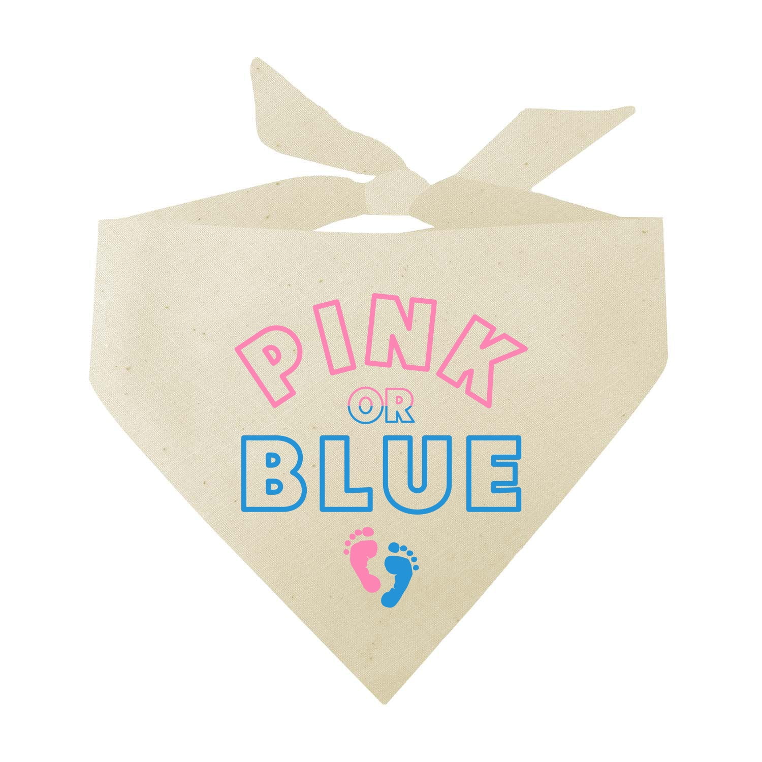 Pink Or Blue Gender Reveal Announcement Triangle Dog Bandana - Walmart.com