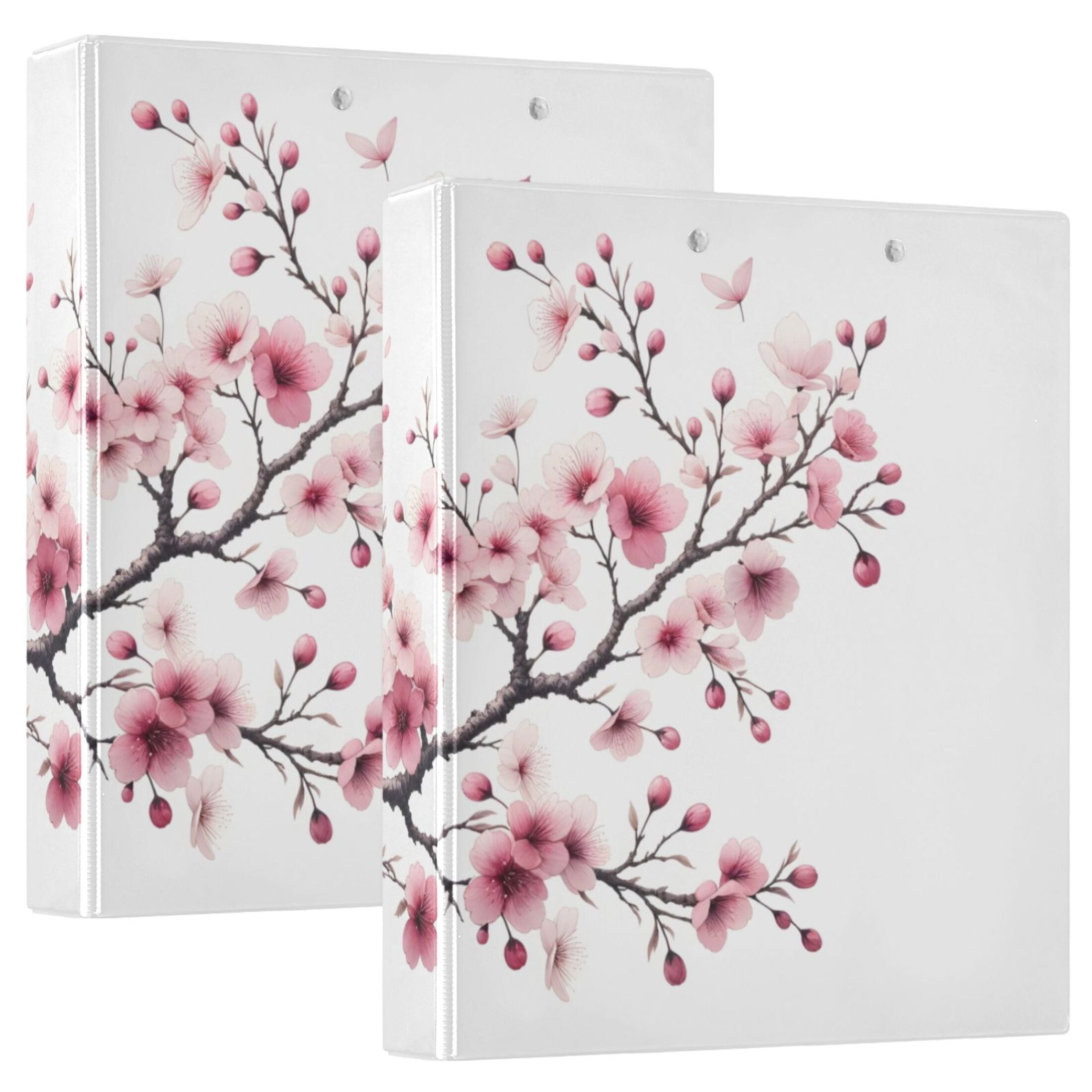 Pink Or Flowers 3 Ring Binders 1.5 inch Hardcover File Folders with ...