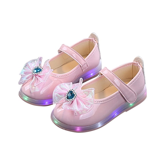 Pink Outdoor And Indoor Kids Light-Up Shoes With Flexible Construction ...