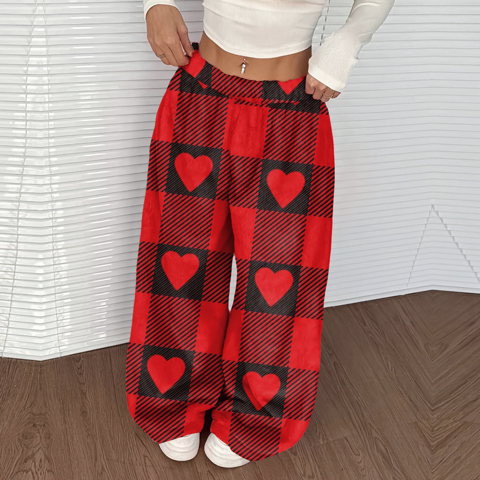 Pink Pajama Pants Leopard Pants Women Therian Fuzzy Pajama Pants Y2k ...