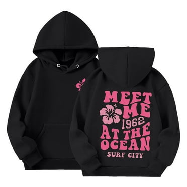 Pink Palm Puff Hoodie Girls Kids Boys Sweatshirts for Girls Graphic ...
