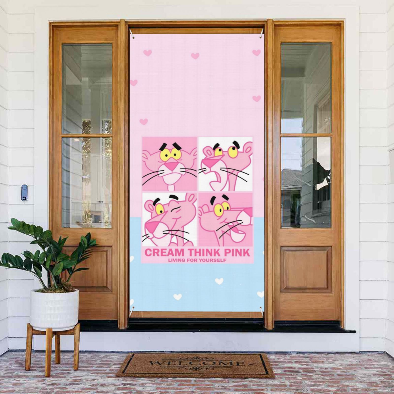 Pink Panther Birthday Party Door Banner Decorative For Front Door Walls ...