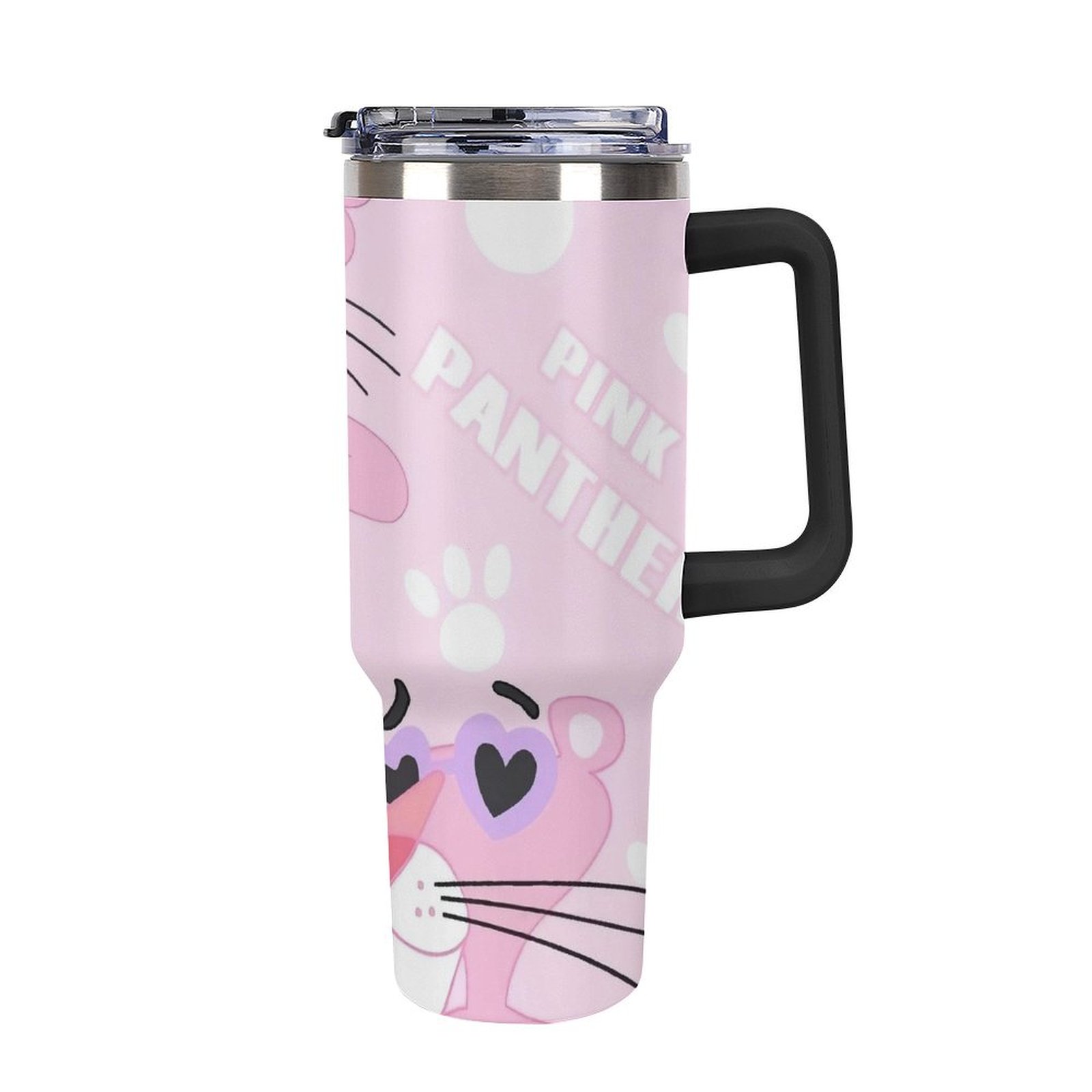 Pink Panther Car Cup Stainless Steel Thermos Cup with Handle 40oz ...