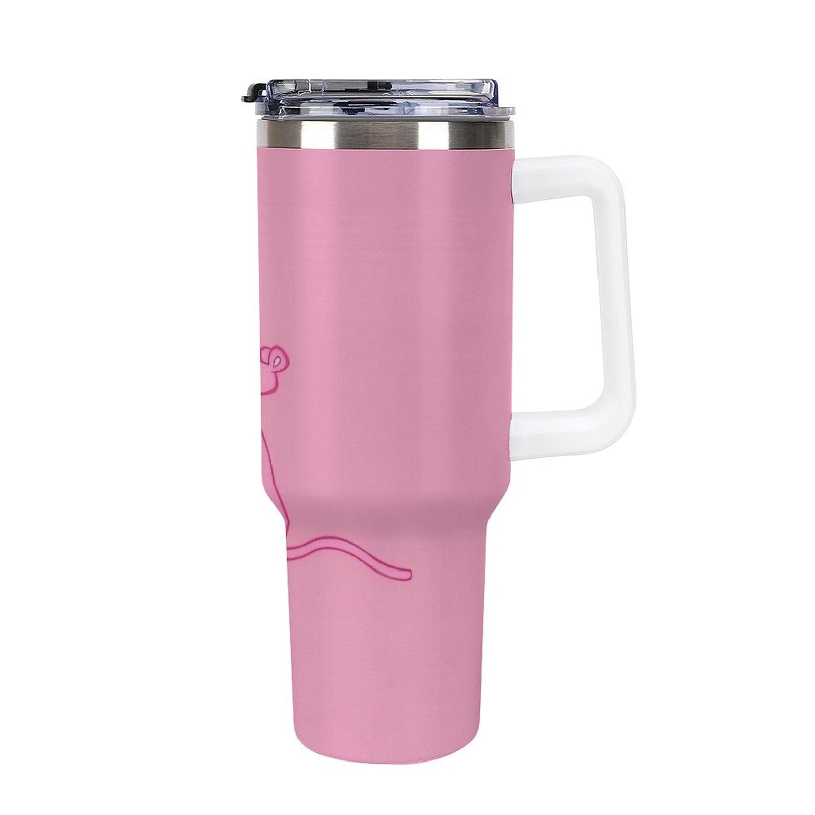 Pink Panther Car Cup Stainless Steel Thermos Cup with Handle 40oz ...