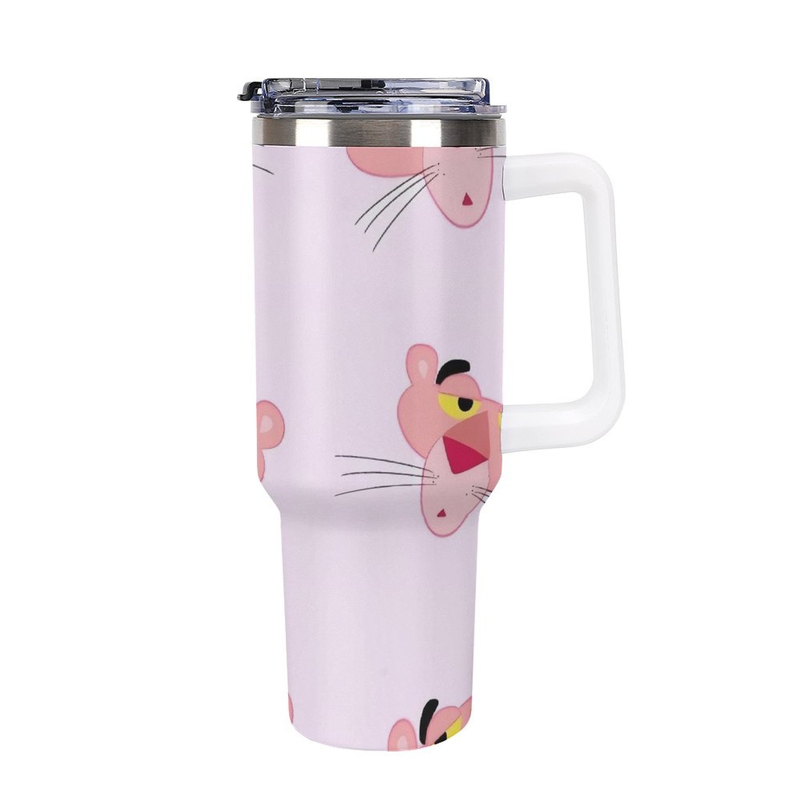 Pink Panther Car Cup Stainless Steel Thermos Cup with Handle 40oz ...