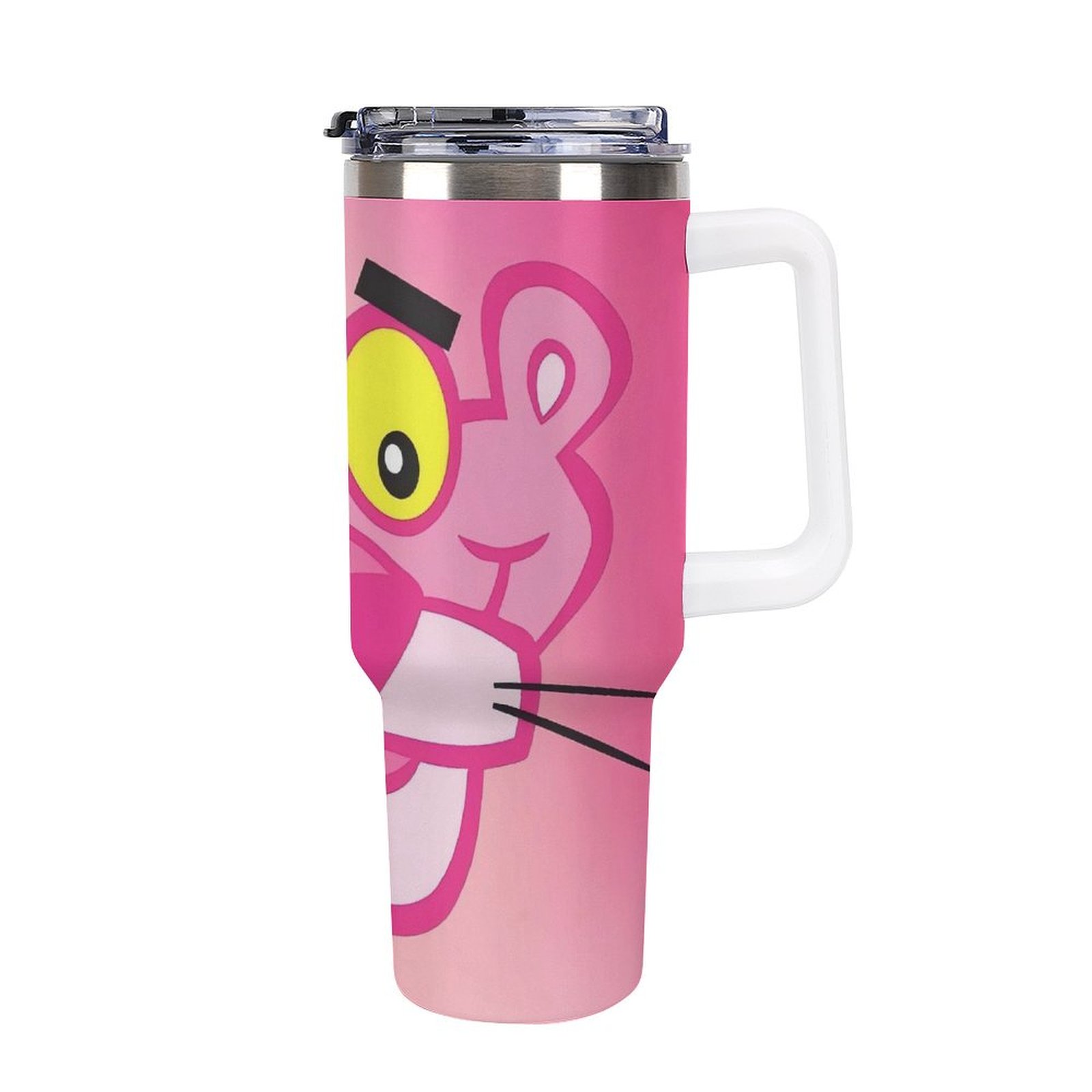 Pink Panther Car Cup Stainless Steel Thermos Cup with Handle 40oz ...