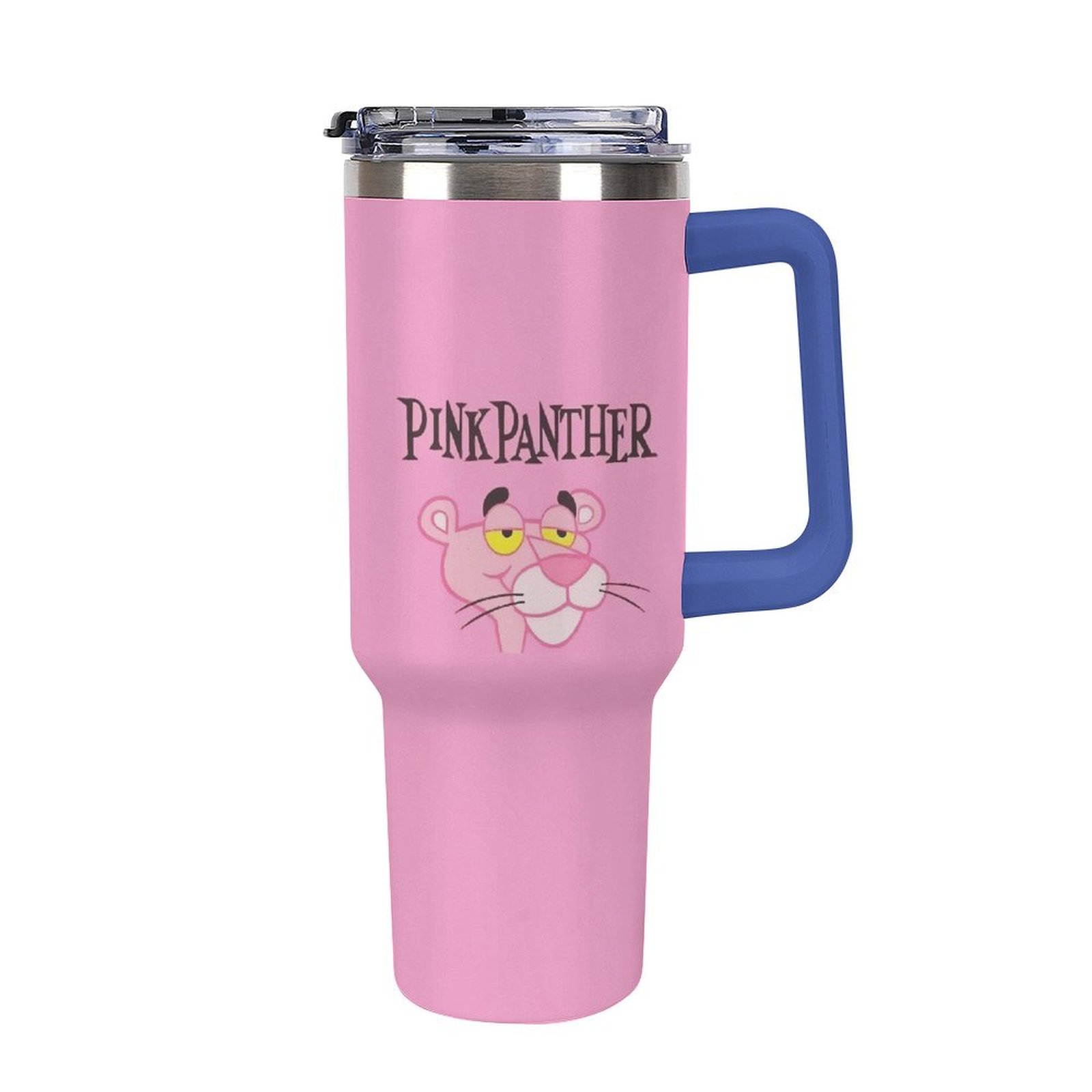 Pink Panther Car Cup Stainless Steel Thermos Cup with Handle 40oz ...