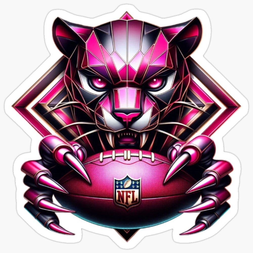 Pink Panther Football Kick Off The Big Game Sticker Baseball Sticker ...