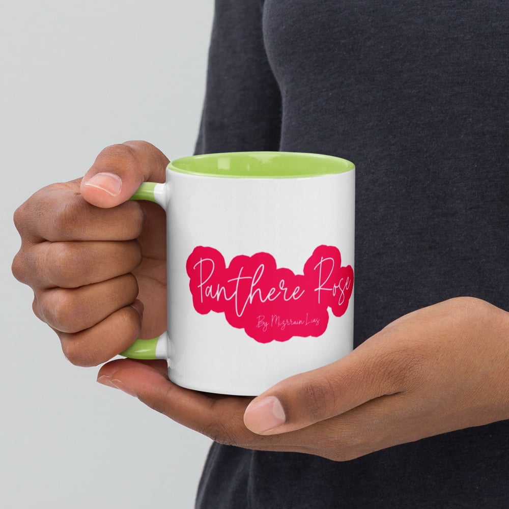 Pink Panther Rock and Roll Art Mug - Mug with Color Inside (Green ...