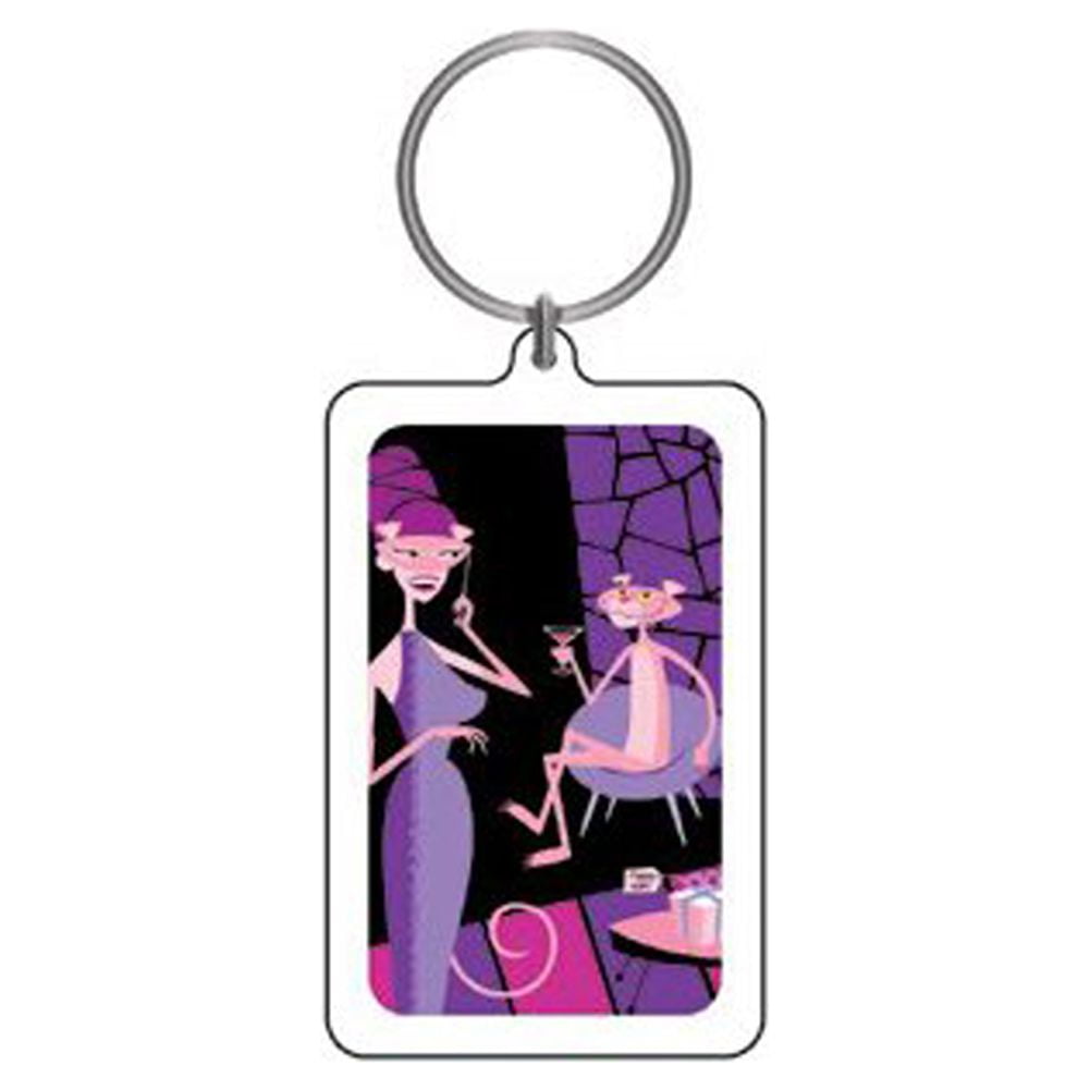 Pink Panther 'Seated' Lucite Key Chain - Walmart.com