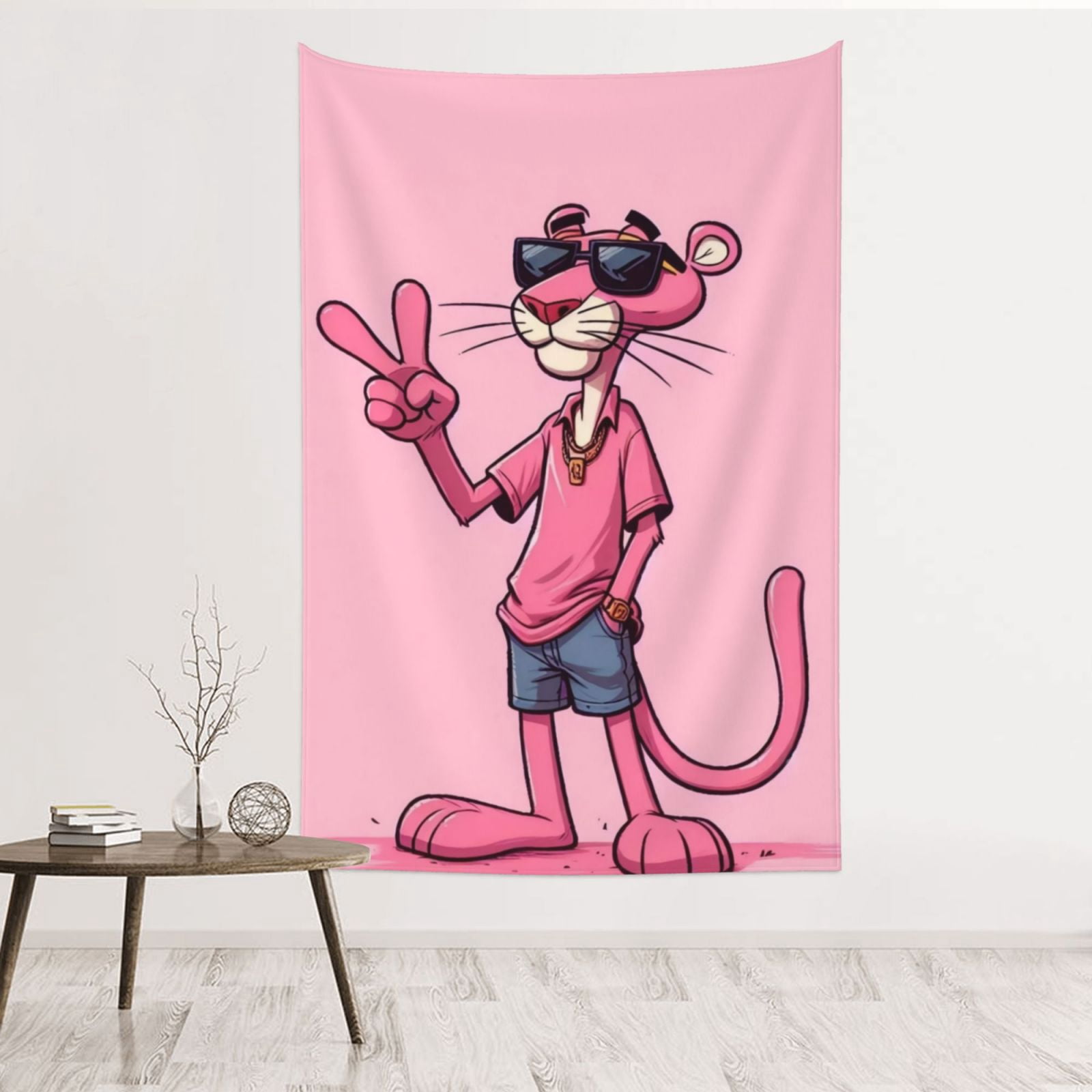Pink Panther Tapestry Banner Decorations Anime Movie Wall Hanging ...