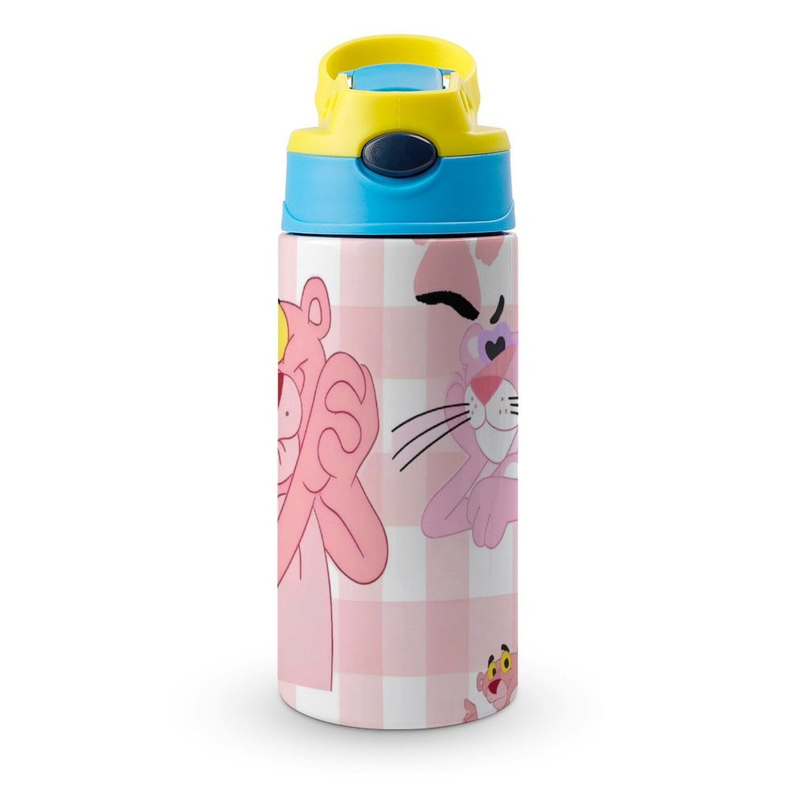 Pink Panther kids stainless steel water cup with straw 350ml - Walmart.com
