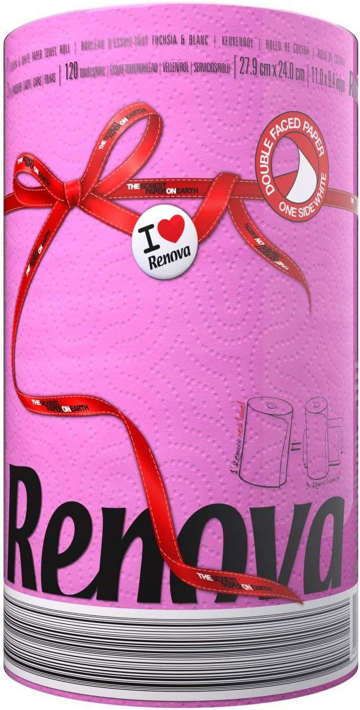 Pink Paper Towel Jumbo Roll 2 Ply 120 Highly Absorbent Sheets - Walmart.com