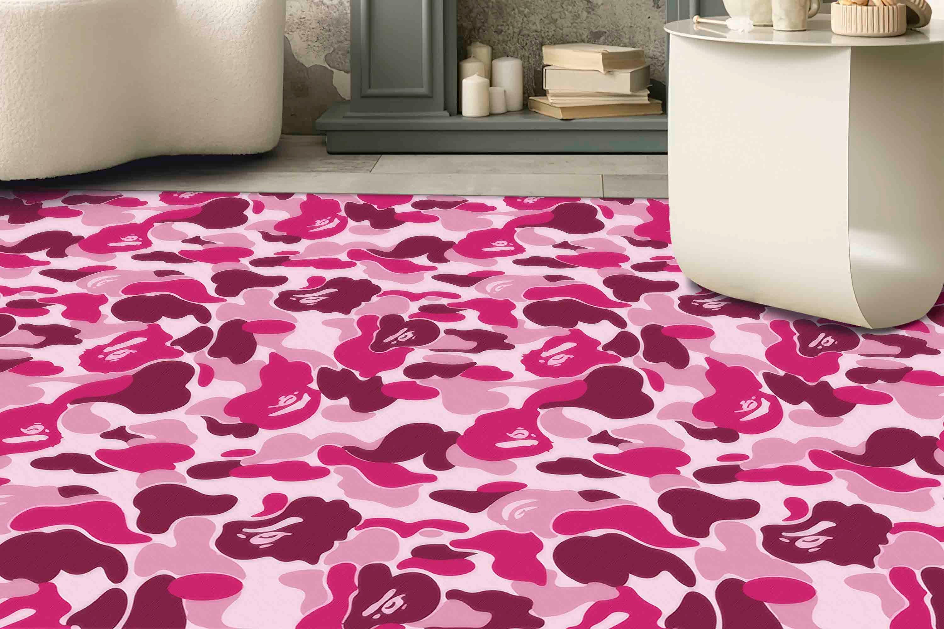 Pink Pattern Rug, Powder Pink Rug, Girl Room Rug, Stair Rug, Bedroom ...