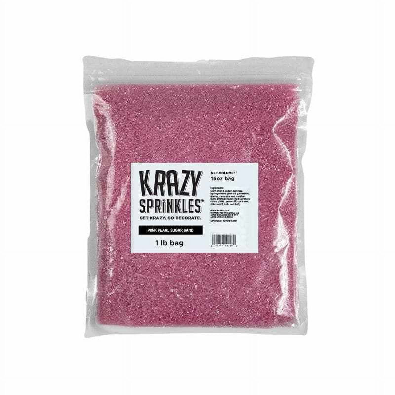 Pink Pearl Sugar Sand Sprinkles (1 pound) Candy Decor for Cakes, Ice ...