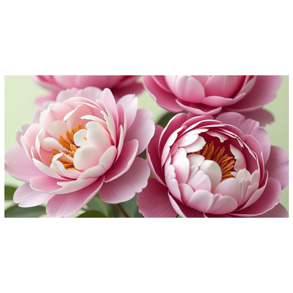 Pink Peony Themed Background Backdrop Banner Party Decorations for ...