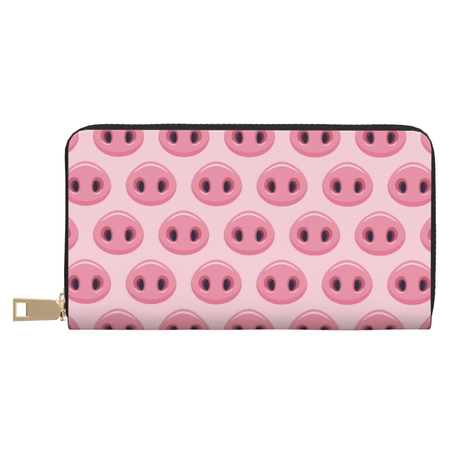 Pink Pig Nose Wallet Women, Leather Bifold Multi Card Wallet, Women's ...