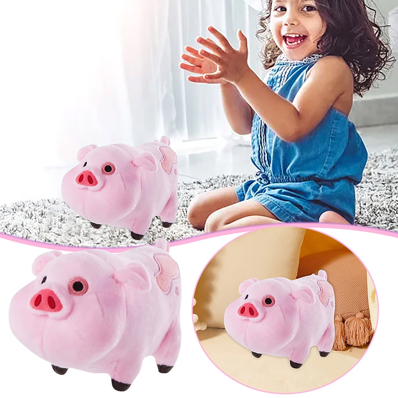 Pink Pig Plush Toy and Stuffed Pillow Waddles Plush Gravity Falls ...