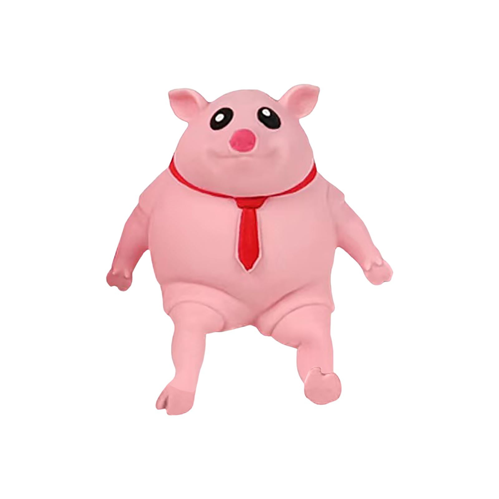 Pink Pig Squishy Toy Pig Squeeze Toys - Cute Pig Man Stress Reliever ...