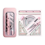 8 Pieces Math Geometry Kit Set Student Supplies with Shatterproof ...