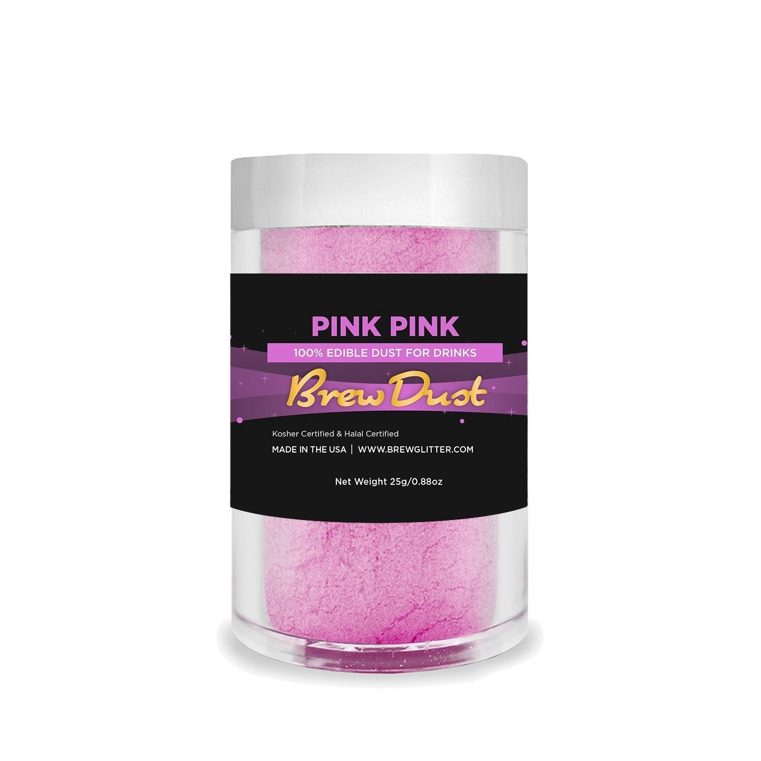 Brew Dust - Pink Pink Edible Drink Powder - Silky Swirl, Beverage Safe ...