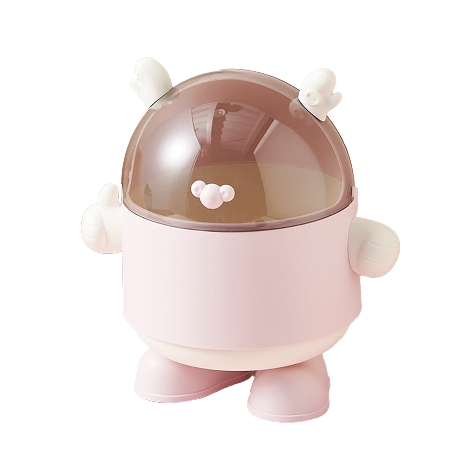 Pink Pink Desktop Trash Can Home Office Organizer Cute Personalized ...