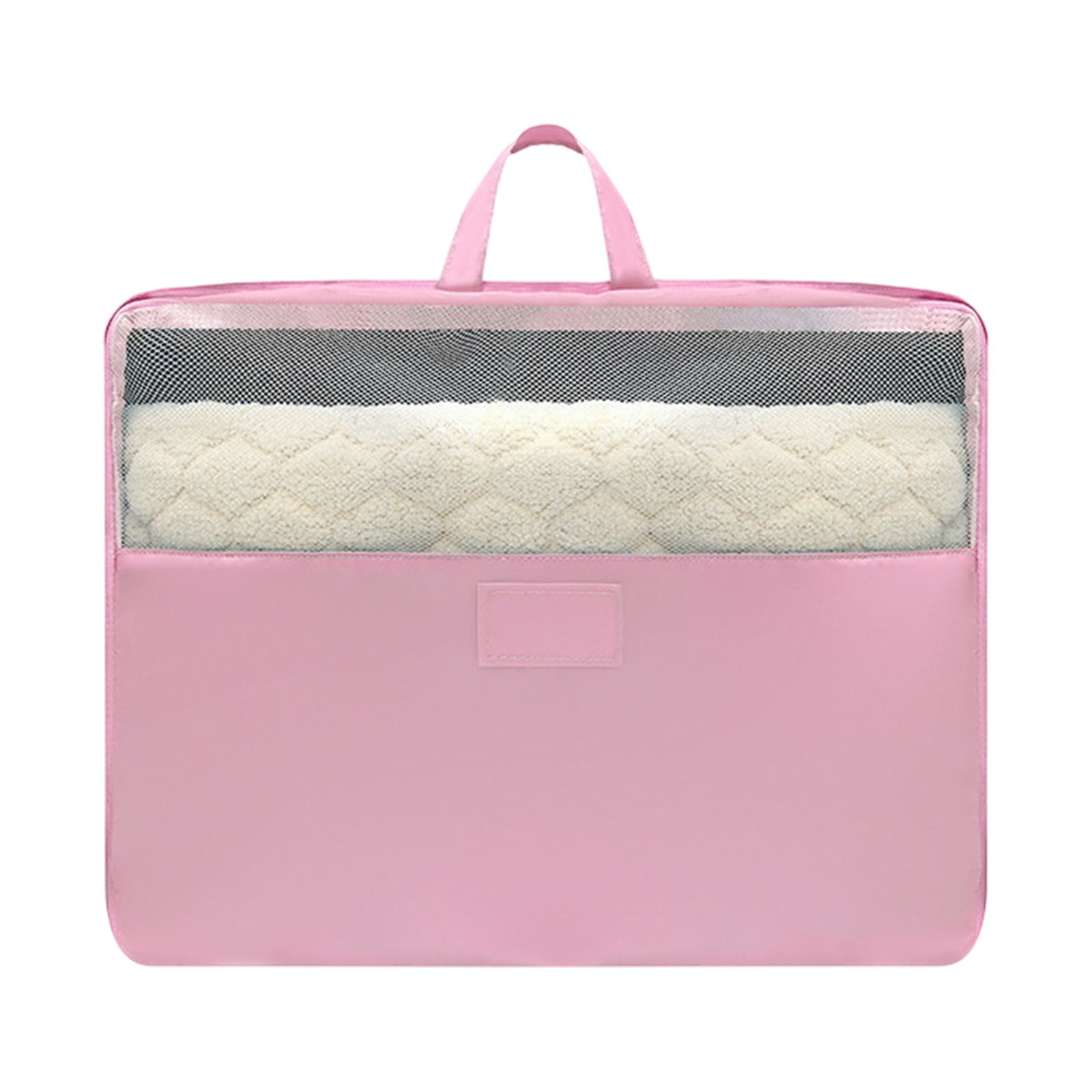 Pink Pink Expandable Luggage Organizer Bags Compression Packing Cubes ...