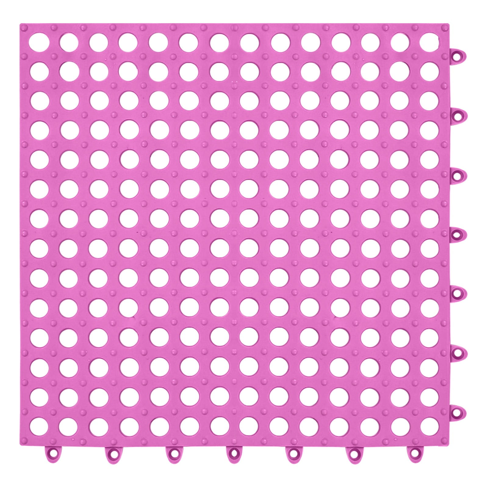 Pink Pink Modular Bathroom Floor Mats Non Slip Interlocking Tiles ...
