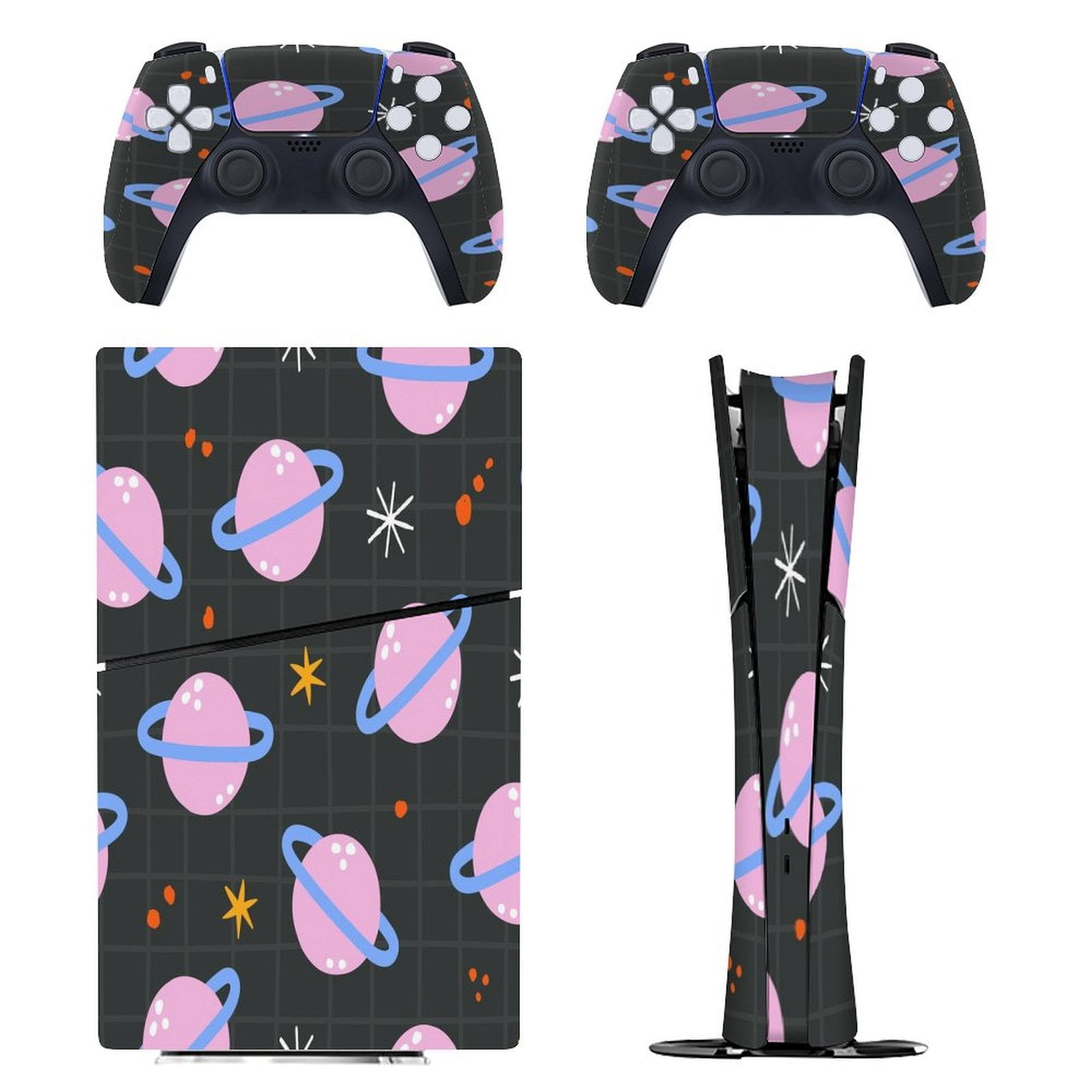 Pink, Planet PS5/PS5 Slim Digital Disc Skin Sticker For Console And ...