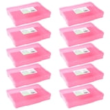 Pink Plastic Photo Storage Cases by Simply Tidy â€“ Snap-Closure ...