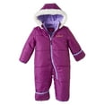 Pink Platinum Baby Girls' One-Piece Puffer Winter Snowsuit with Hood ...
