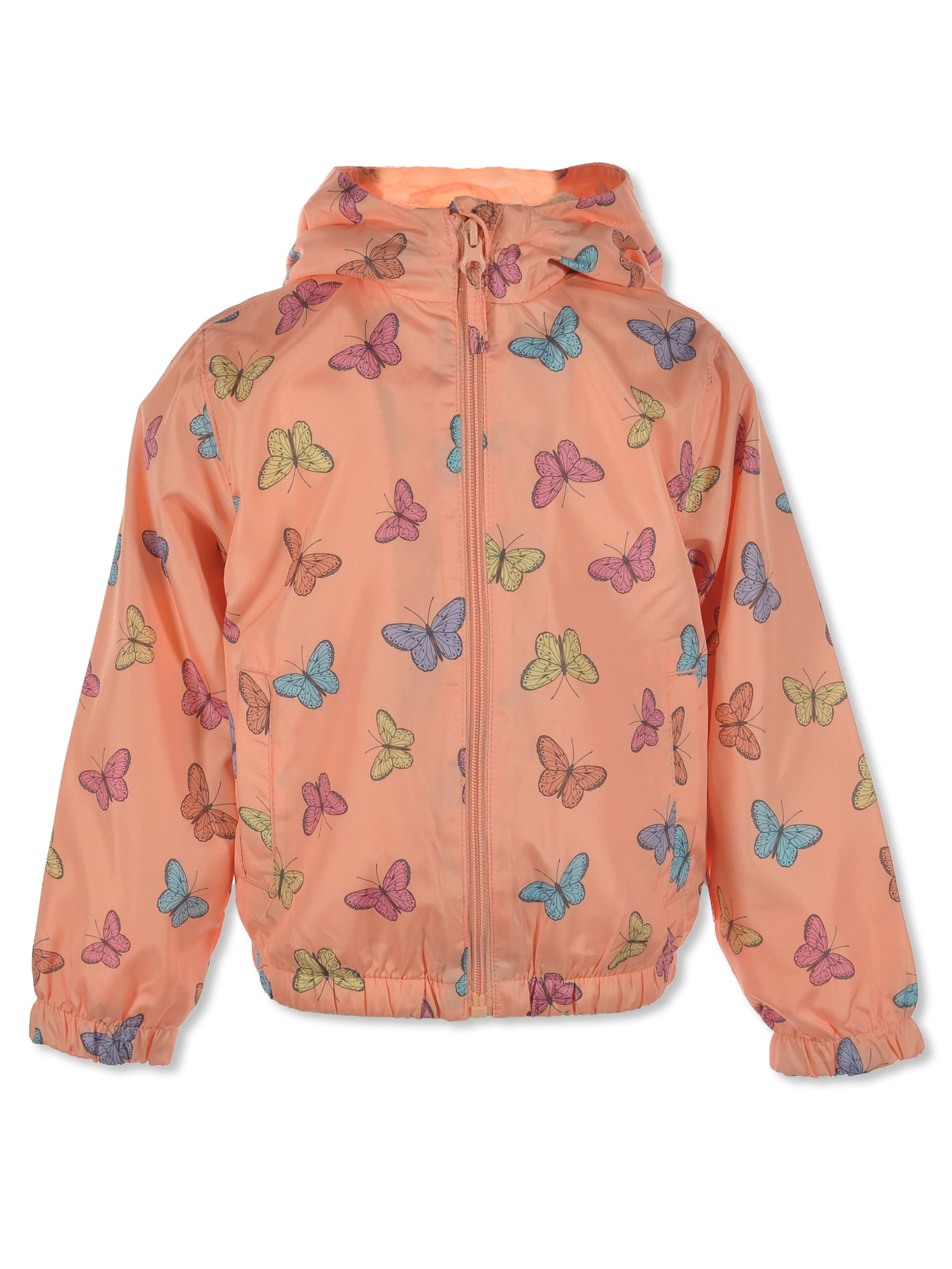 Pink Platinum Baby Girls' Spring Windbreaker Jacket - coral, 18 months ...
