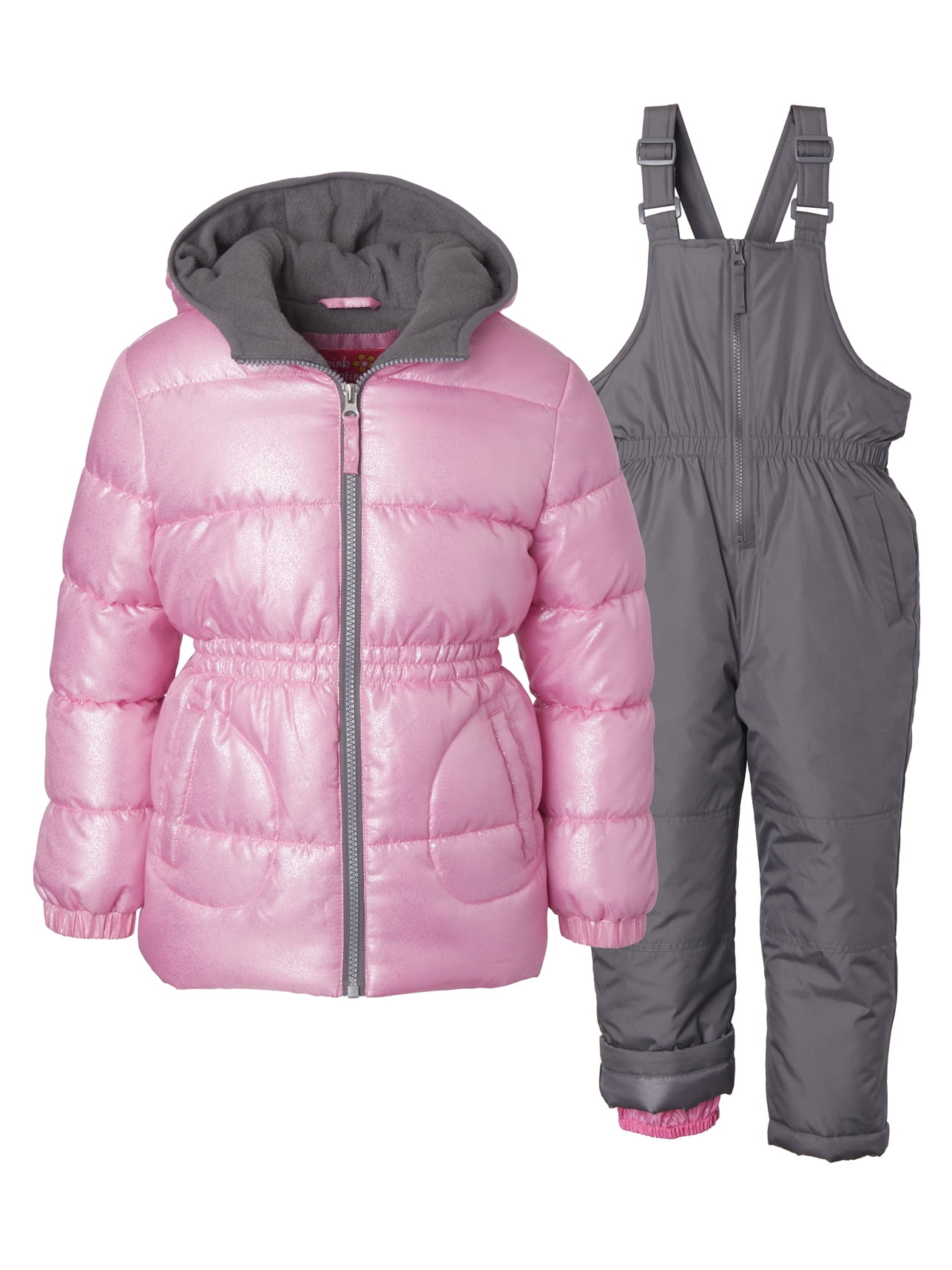 Pink Platinum Baby Toddler Girl Metallic Winter Jacket Coat & Snow ...