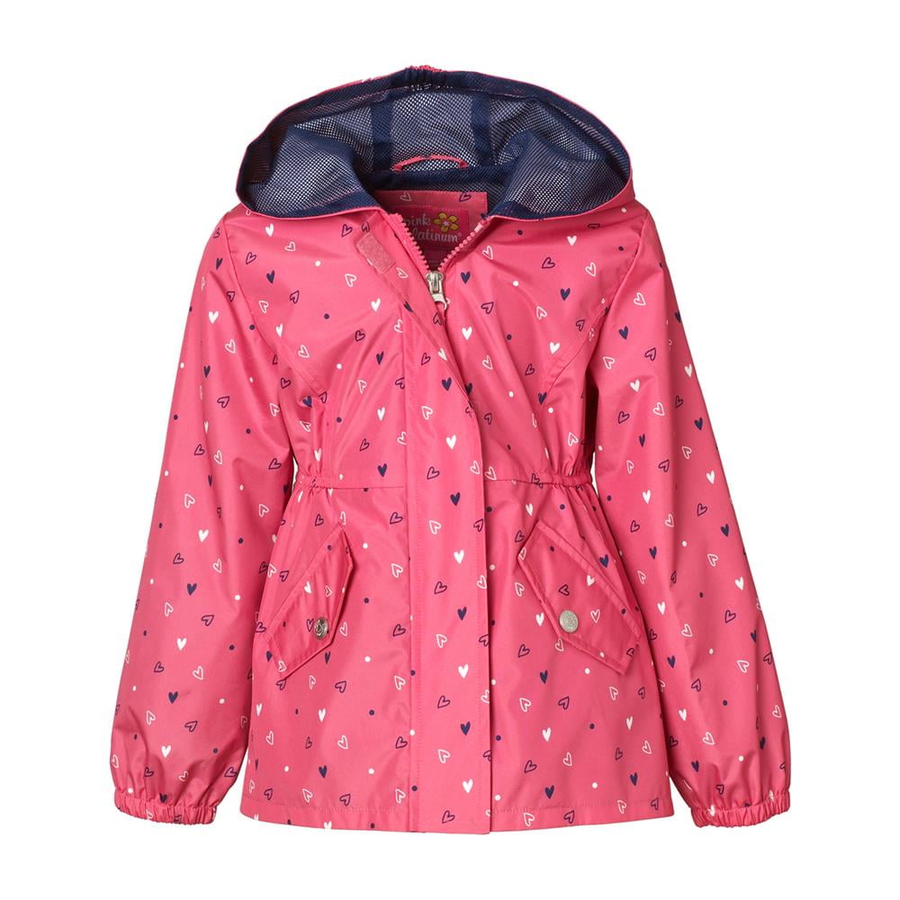 Pink Platinum Girls 4-6X Heart Mesh Jacket(Pink 4) - Walmart.com
