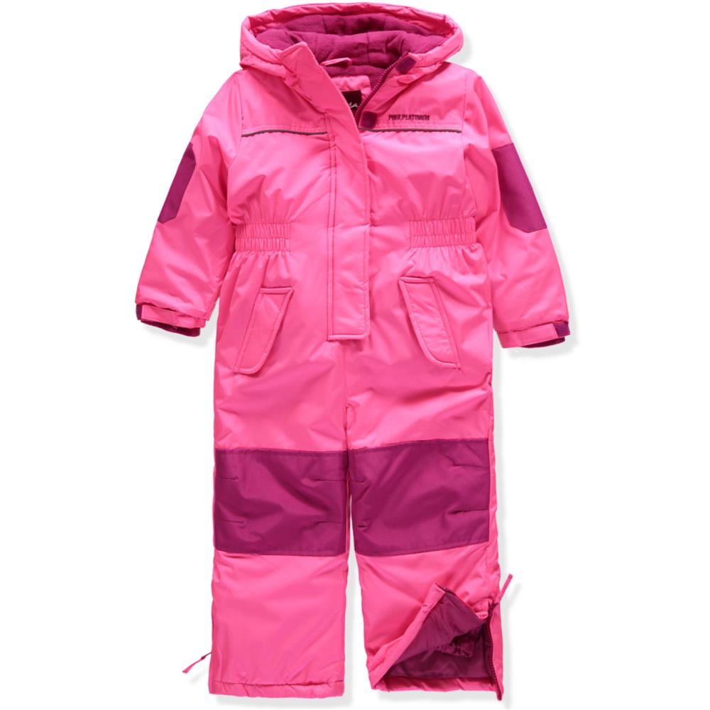 Pink Platinum Girls Snowmobile Snowsuit, Insulated Polar Fleece, Winter ...