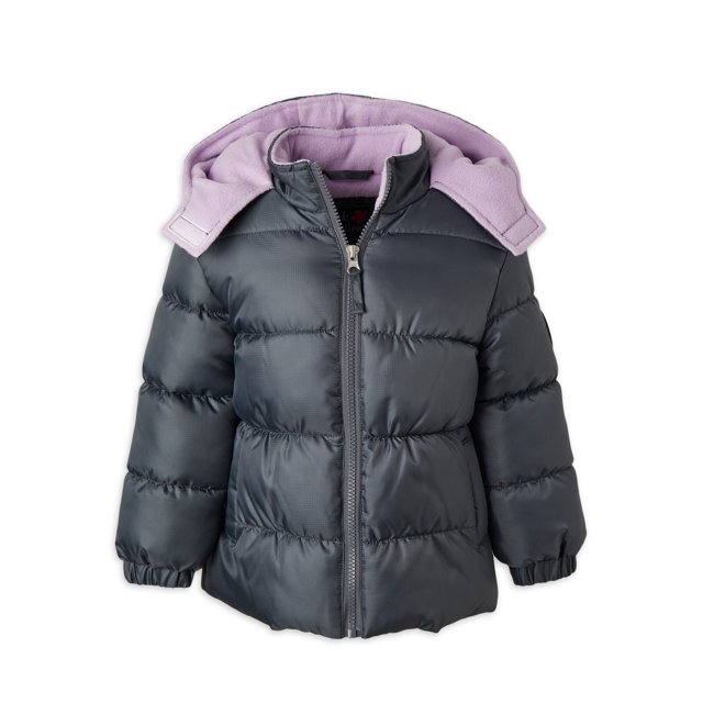 Pink Platinum Girls Hooded Ripstop Winter Puffer Coat, Sizes 4-16 ...