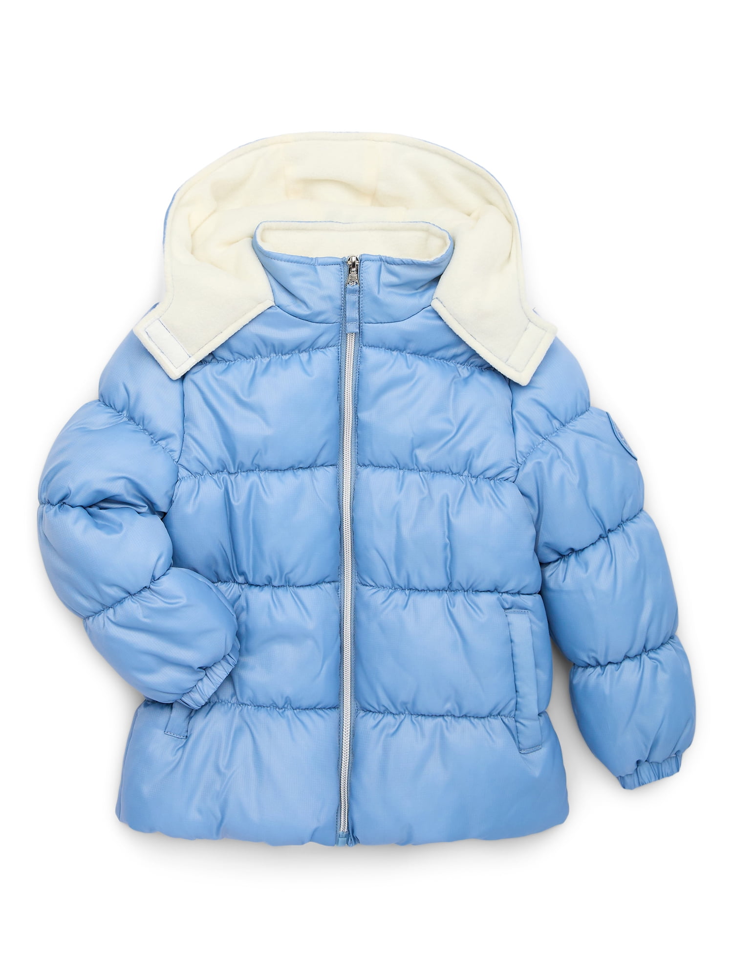 Pink Platinum Girls Hooded Ripstop Winter Puffer Coat, Sizes 4-16 ...